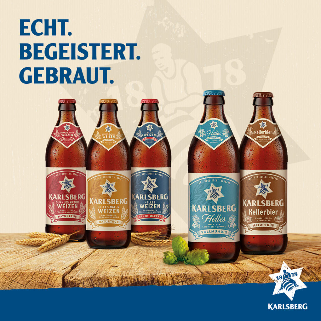 JETZT NEU: Die Karlsberg Spezialitäten in neuem Design und neuer Flasche